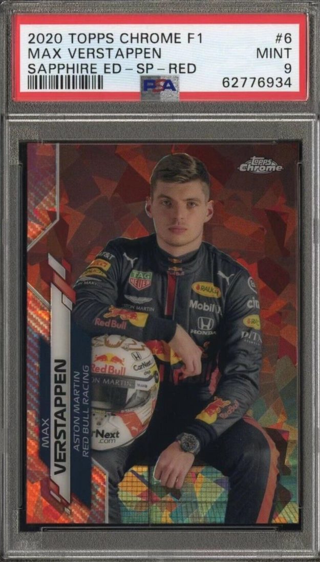 2022 (1H) – Top F1 driver trading card sales | F1-nut.com